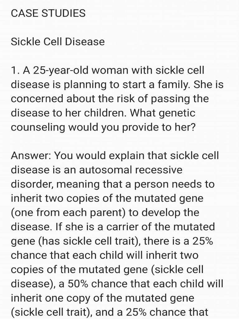 Genetic Disorders Case Studies - 250216 - 192843 | PDF