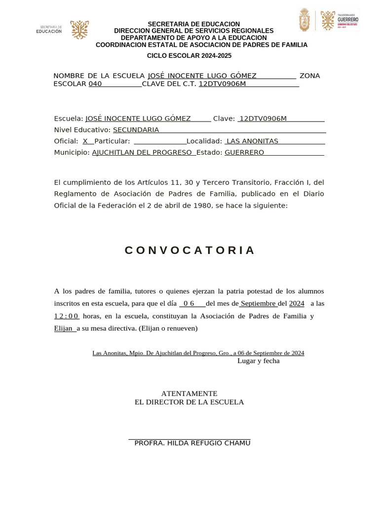 Convocatoria APF | PDF