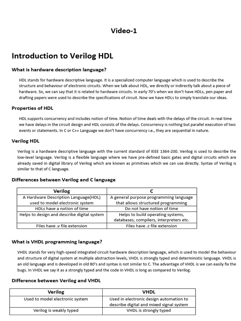 Verilog 1726400699 | PDF | Hardware Description Language | Vhdl