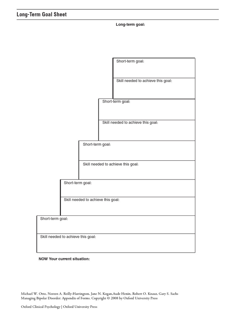 Handout - Long-term Goal Sheet | PDF