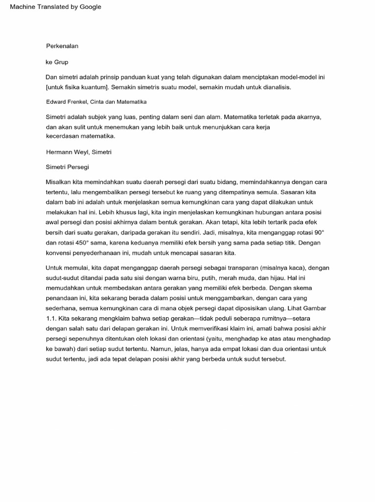 Simetri dan Rotasi dalam Geometri | PDF
