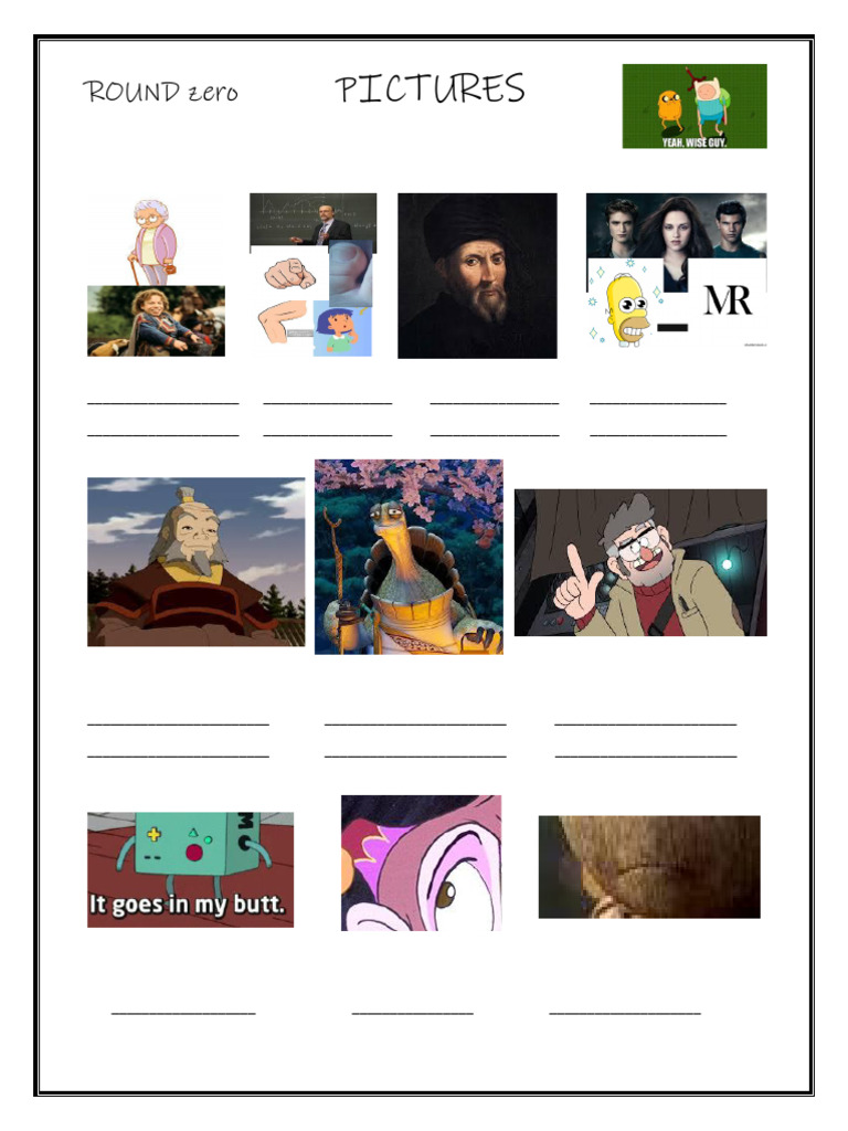 Quiz Sheet Answers 67 Cartoon Wisdom | PDF