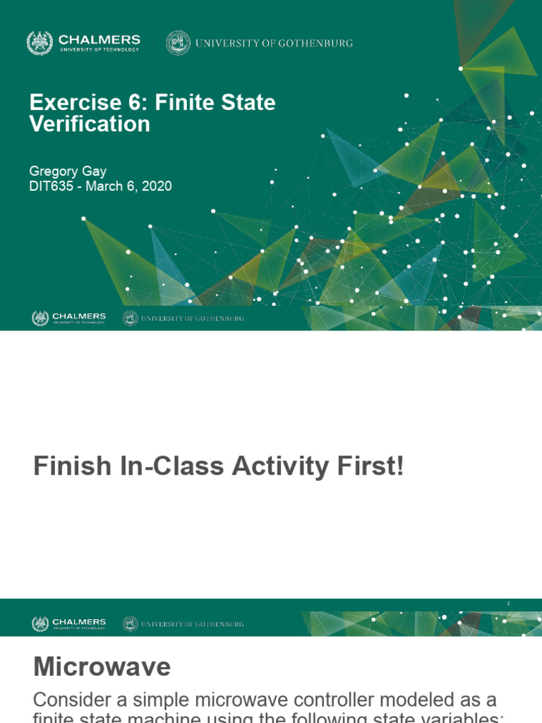 Spring20 Exercise6 Verification | PDF | Mathematical Logic | Formalism (Deductive)