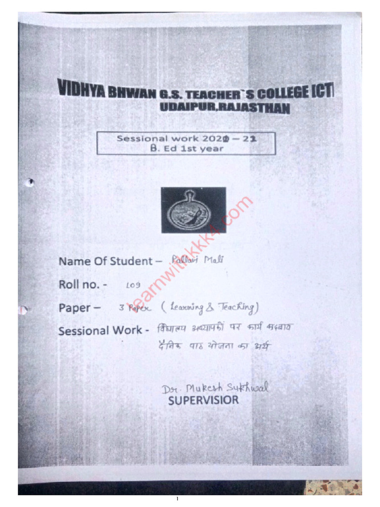 C3 Sessional Vbgs CLG Udaipur | PDF