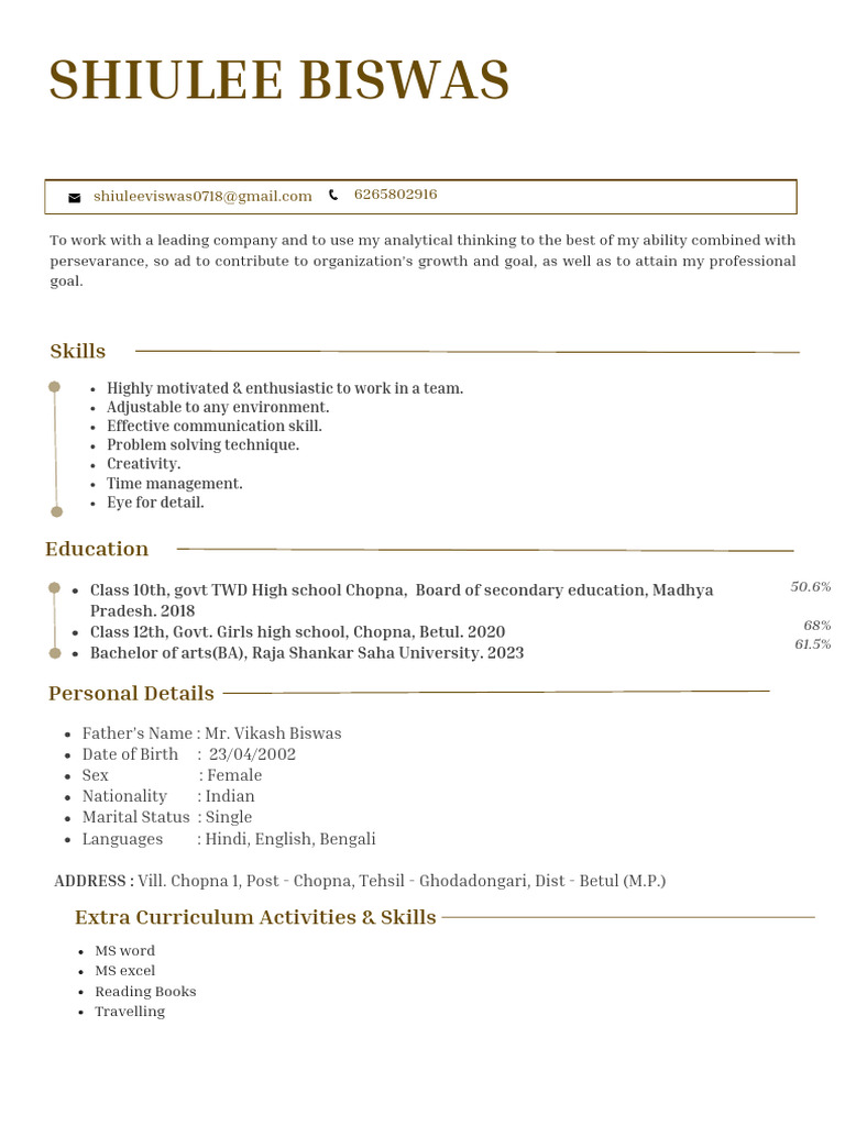 Shiulee Biswas | PDF