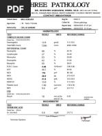 Hematology Form | PDF | Vertebrates | Medicine