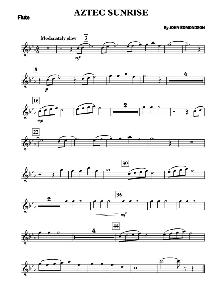 Aztec Sunrise - Partituras | PDF