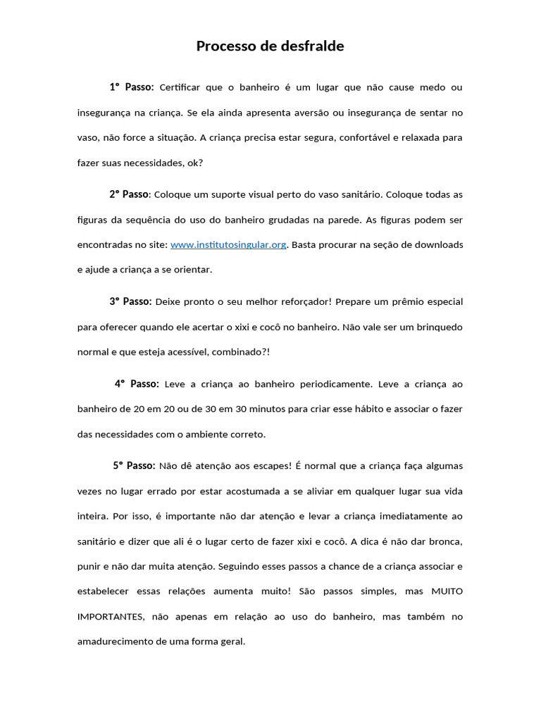 Processo de Desfralde | PDF