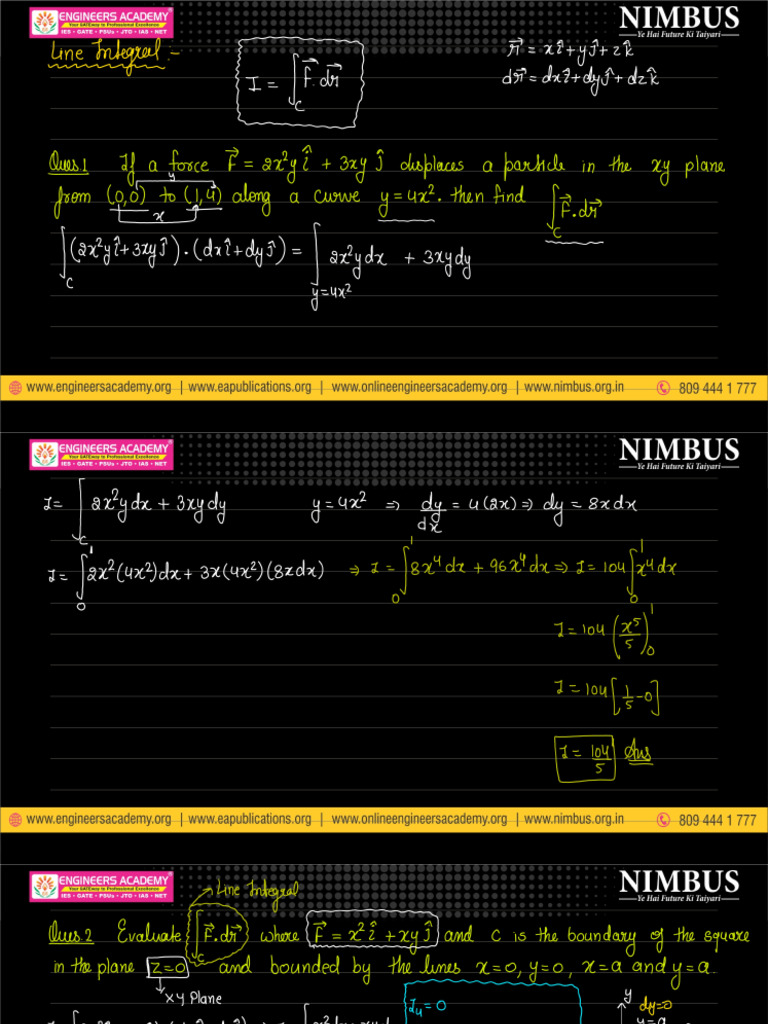 Lec 51 Vector Calculus - 19560324 - 2025 - 04 - 22 - 18 - 07 | PDF