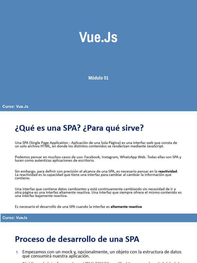 Clase 1 - Vue Js | PDF | Compilador | Ingeniería Informática