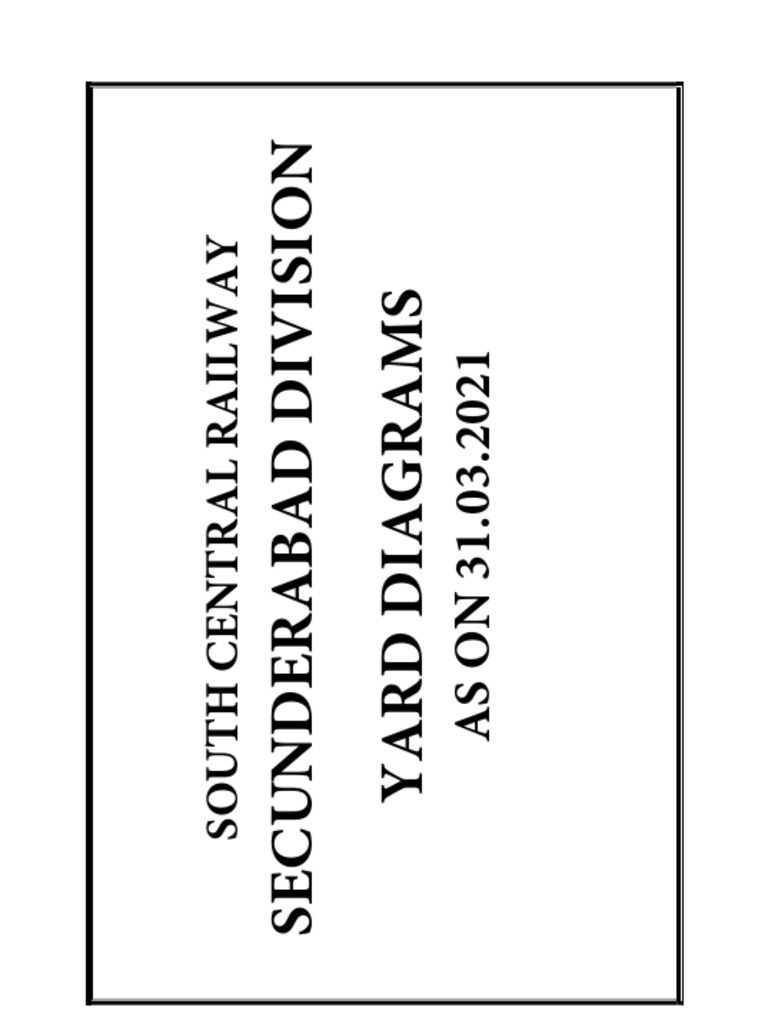 SC DIVISION Yard Diagrams Scanned 2021 | PDF | Coal | Coal Mining