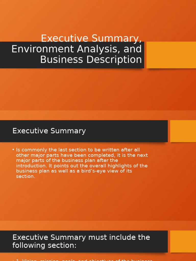 Executive Summary of Business Plan | PDF | Business Model | Market ...