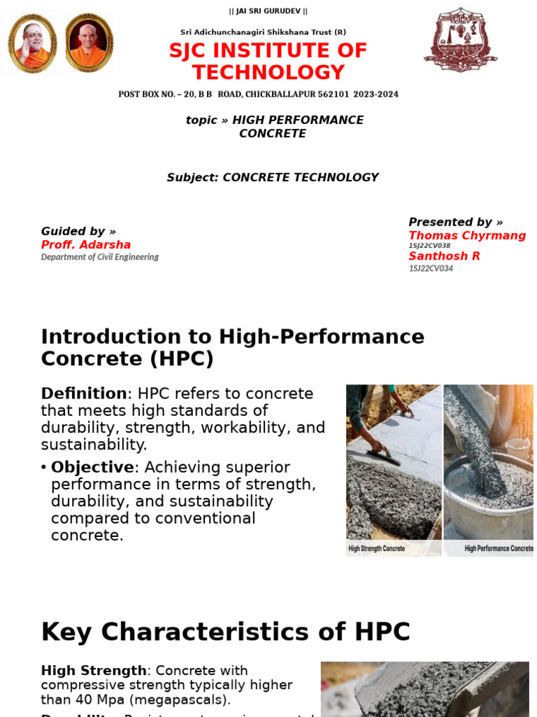 High-Performance Concrete in Civil Engineering | PDF | Concrete | Cement