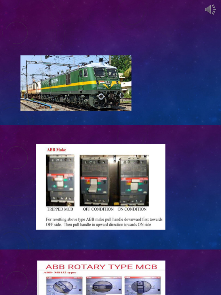 VARIOUS TYPES OF MCBs IN 3 PHASE LOCOS | PDF