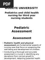 Paediatric History Taking Checklist | PDF | Caregiver | Pregnancy