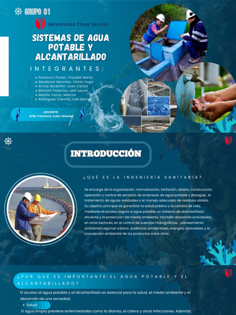Sistemas de Agua Potable y Alcantarillado - g1 | PDF | Agua ...