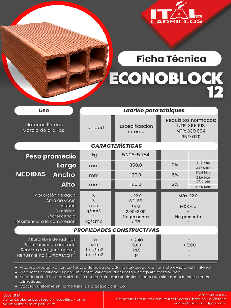 FT Econoblock 12 Lima | PDF