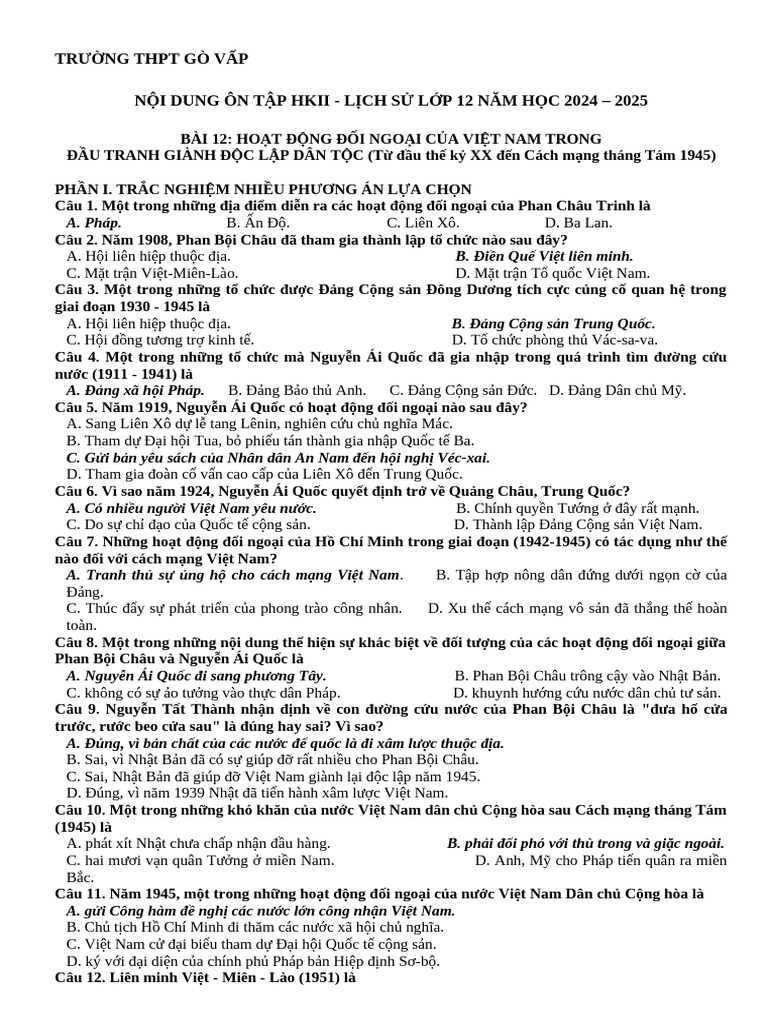 K12-ND On Thi Hkii-Hs (24-25) | PDF