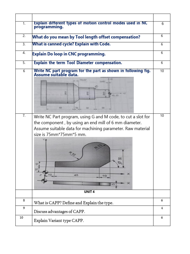 CIM - End Sem - Question Bank | PDF | Computing