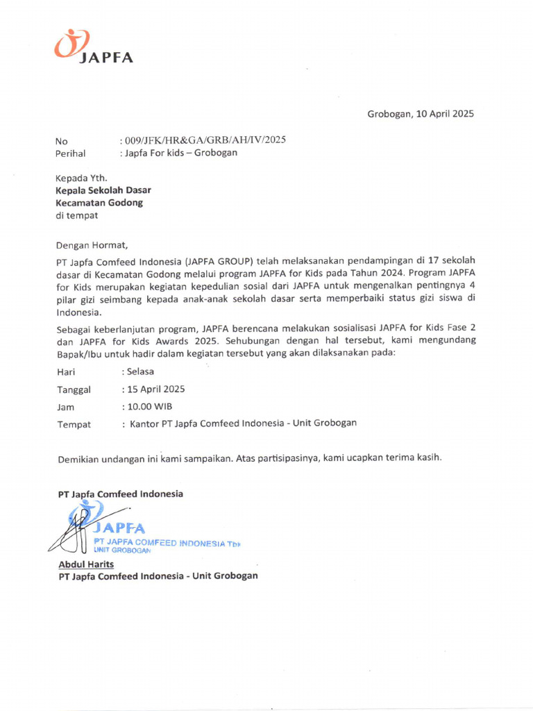 Undangan Fase 2 Grb | PDF