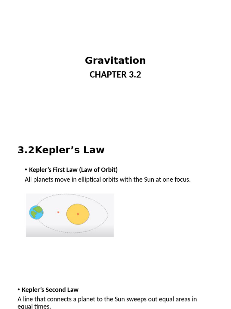 Kepler's Laws of Planetary Motion Explained | PDF