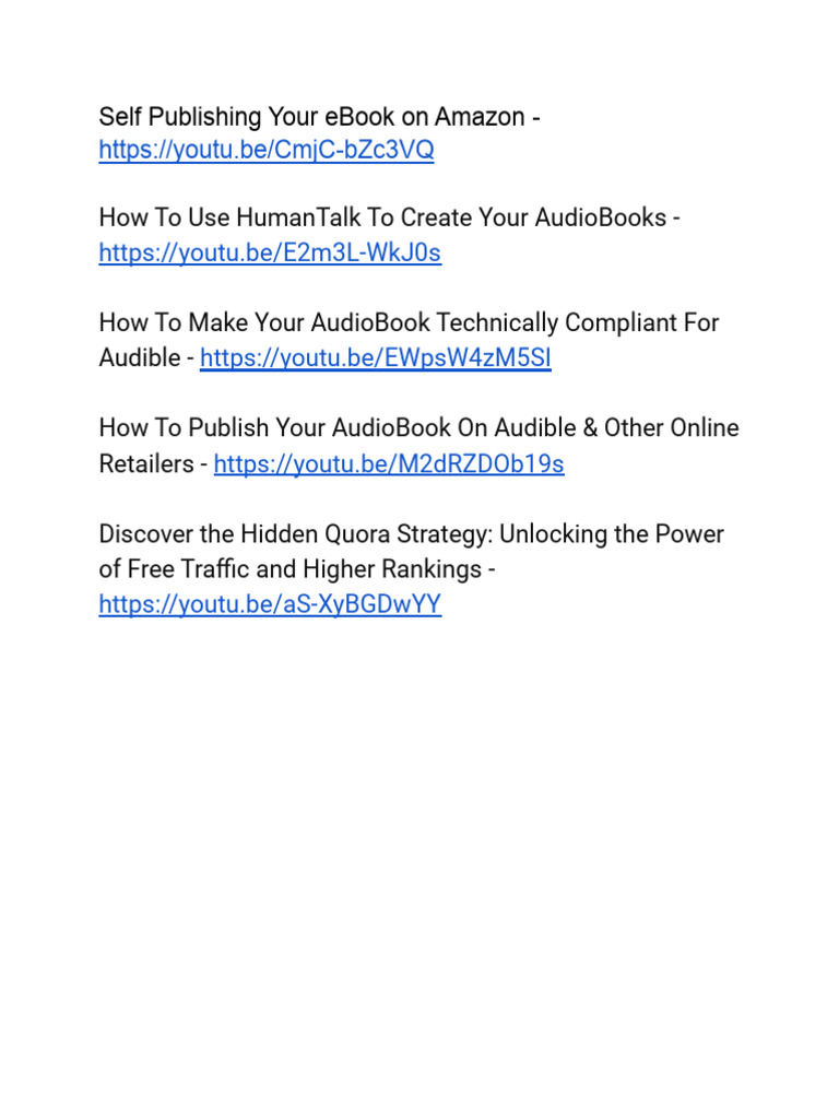 AudioBook Publishing Secrets | PDF