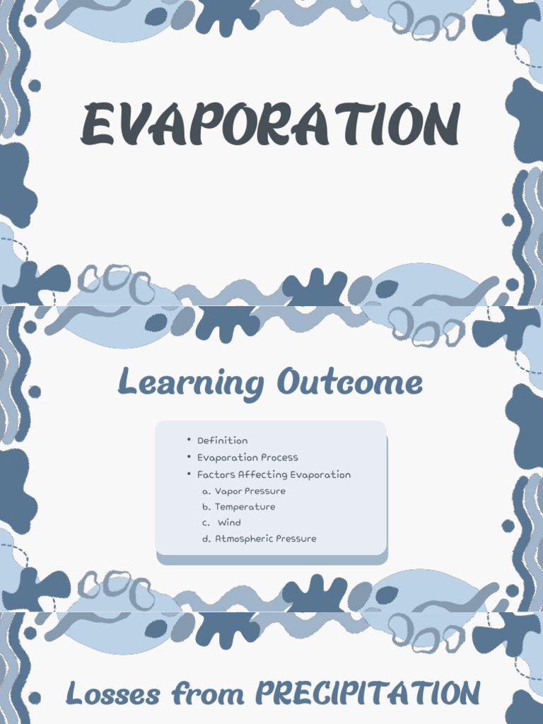 Understanding Evaporation Process and Factors | PDF