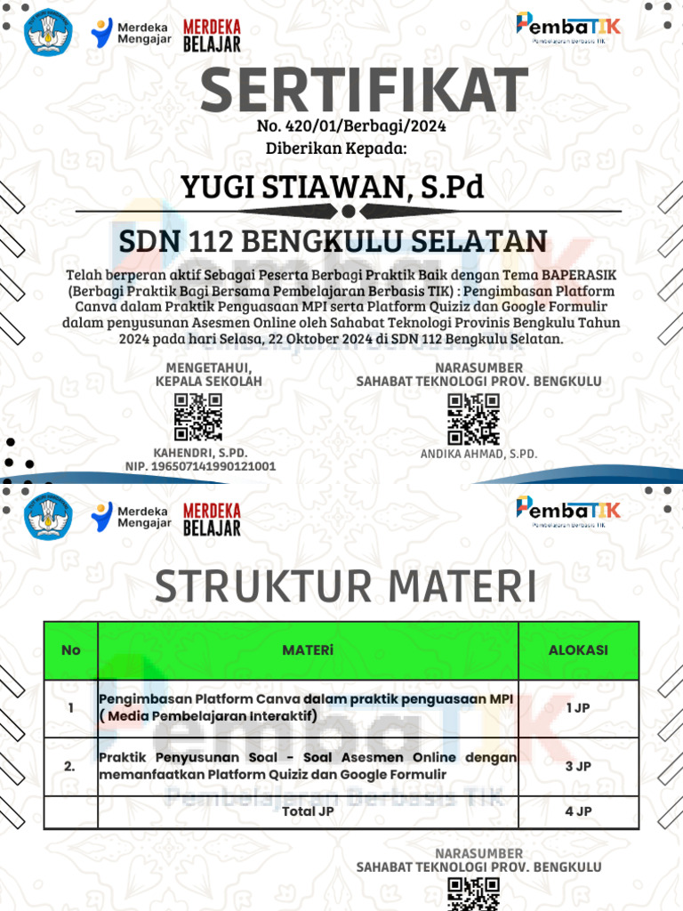 YUGI STIAWAN, S.Pd | PDF