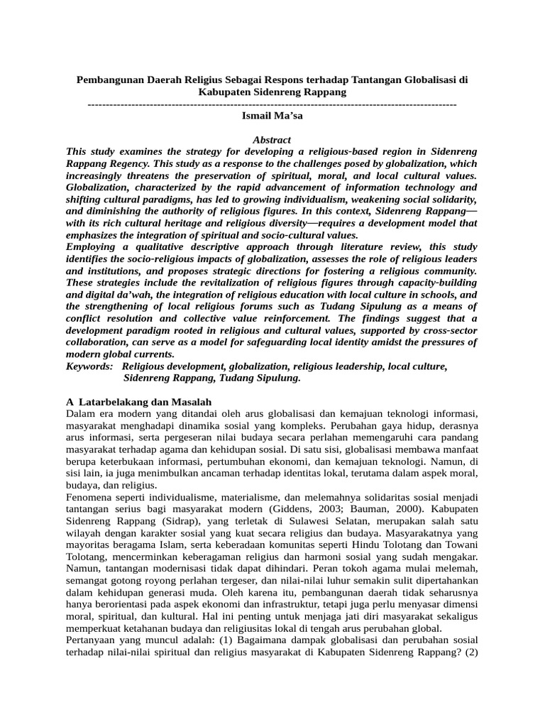 naskah sidrap berkah | PDF