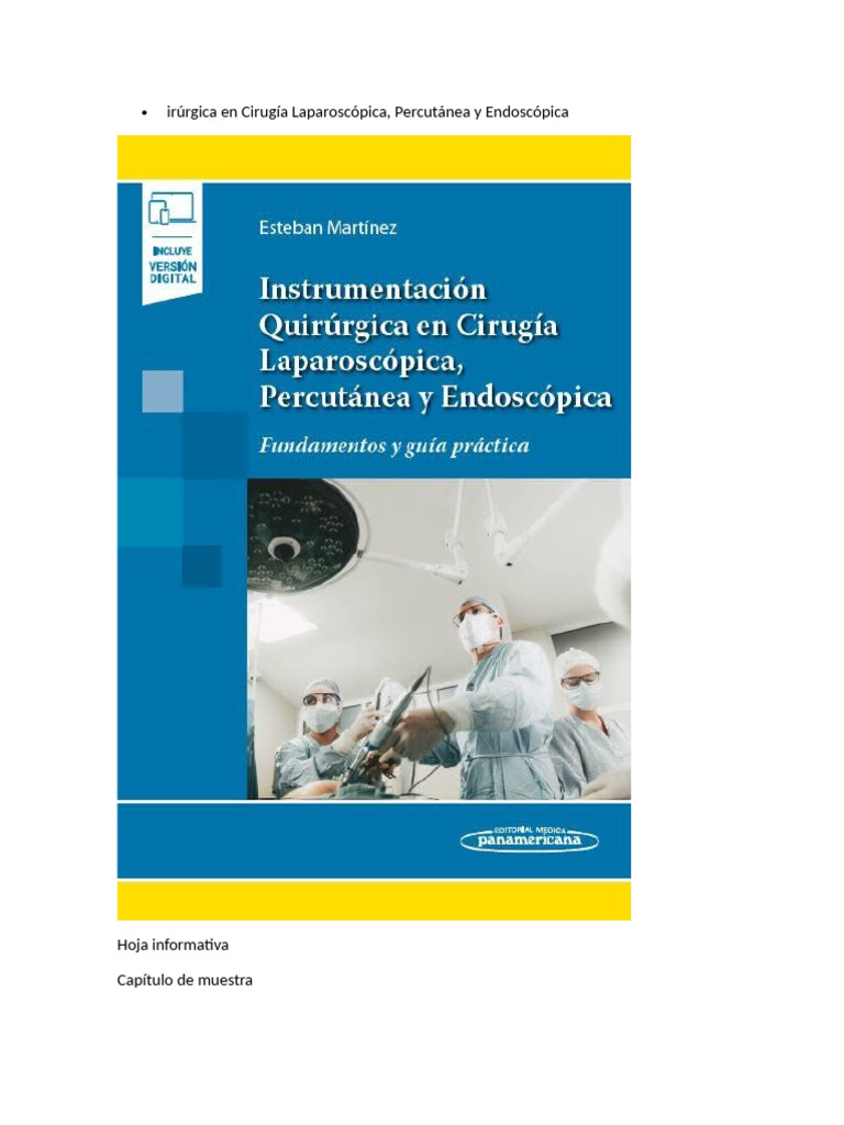 Laparos | PDF | Cirugía | Especialidades Medicas