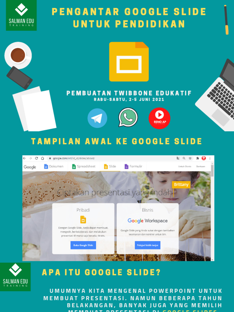 1 Materi Pengantar Pelatihan Google Slide | PDF