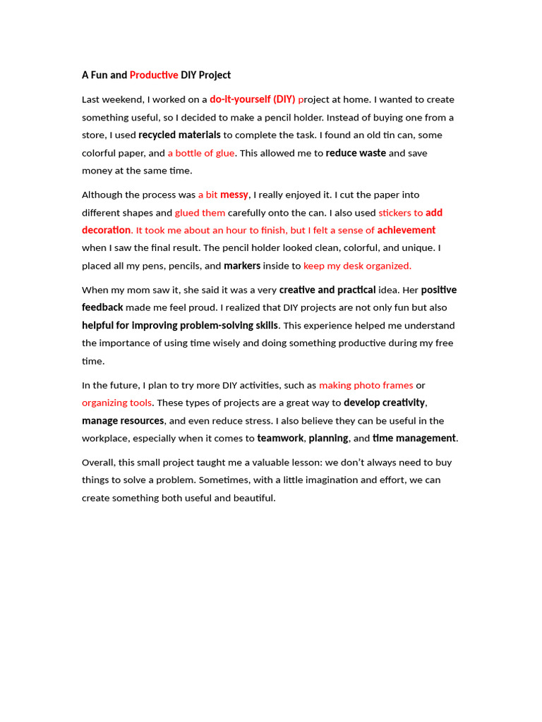 2.DIY project._E | PDF