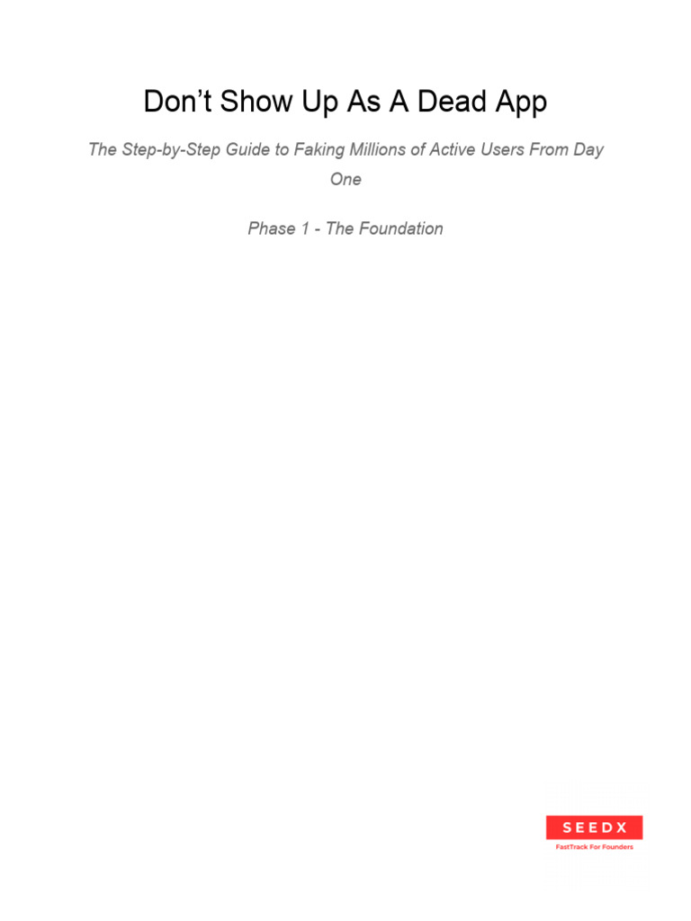 Don't Show Up As A Dead App | PDF | Tinder (App) | Visa Inc.