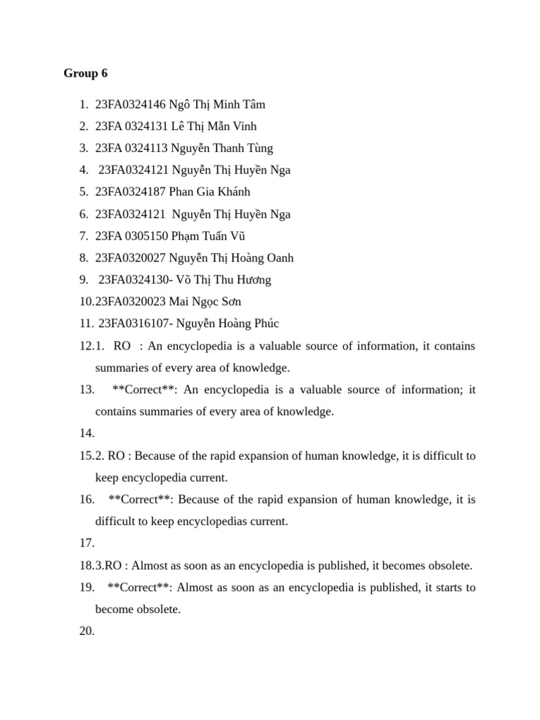 Group 6. Bài tâp | PDF