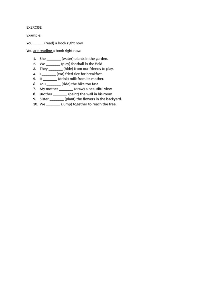 EXERCISE Bhs Inggris Unit 4 | PDF