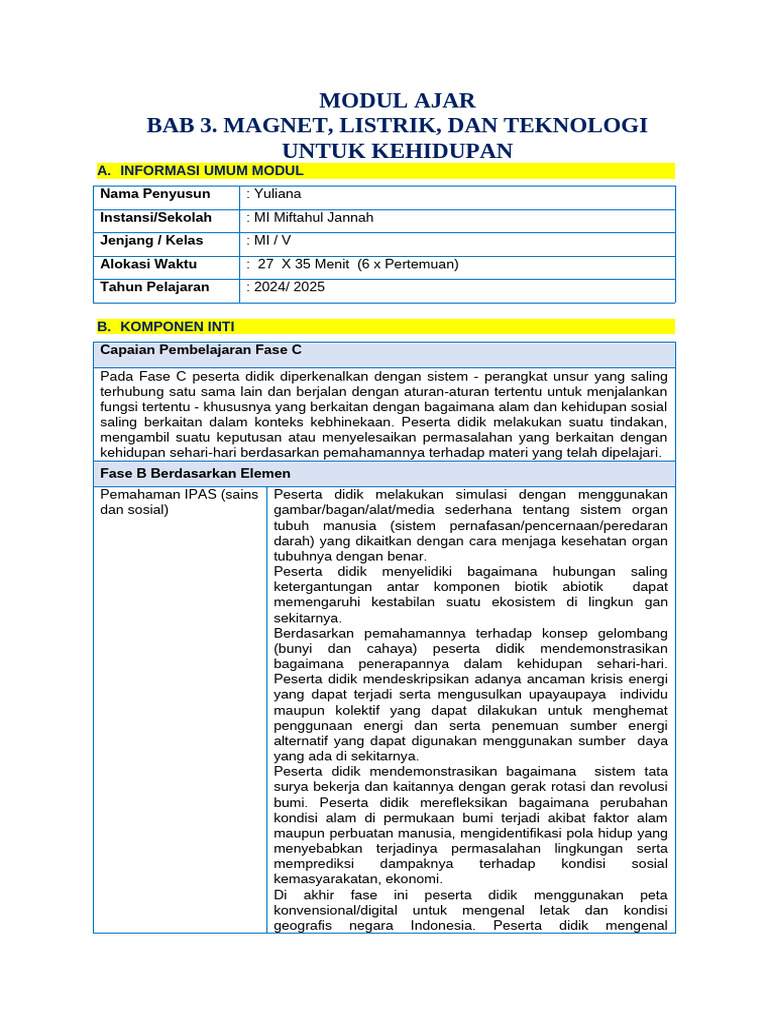 BAB 3 - MA IPAS Kls 5 (Datadikdasmen.com) | PDF