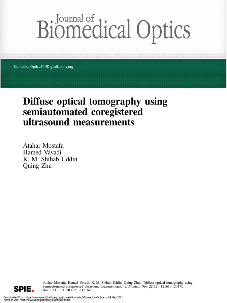 2017 - Diffuse Optical Tomography Using Semiautomated Coregistered ...