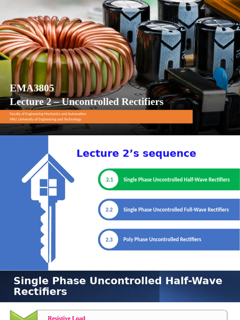 Chapter 2 - Uncontrolled Rectifiers | PDF | Rectifier | Diode