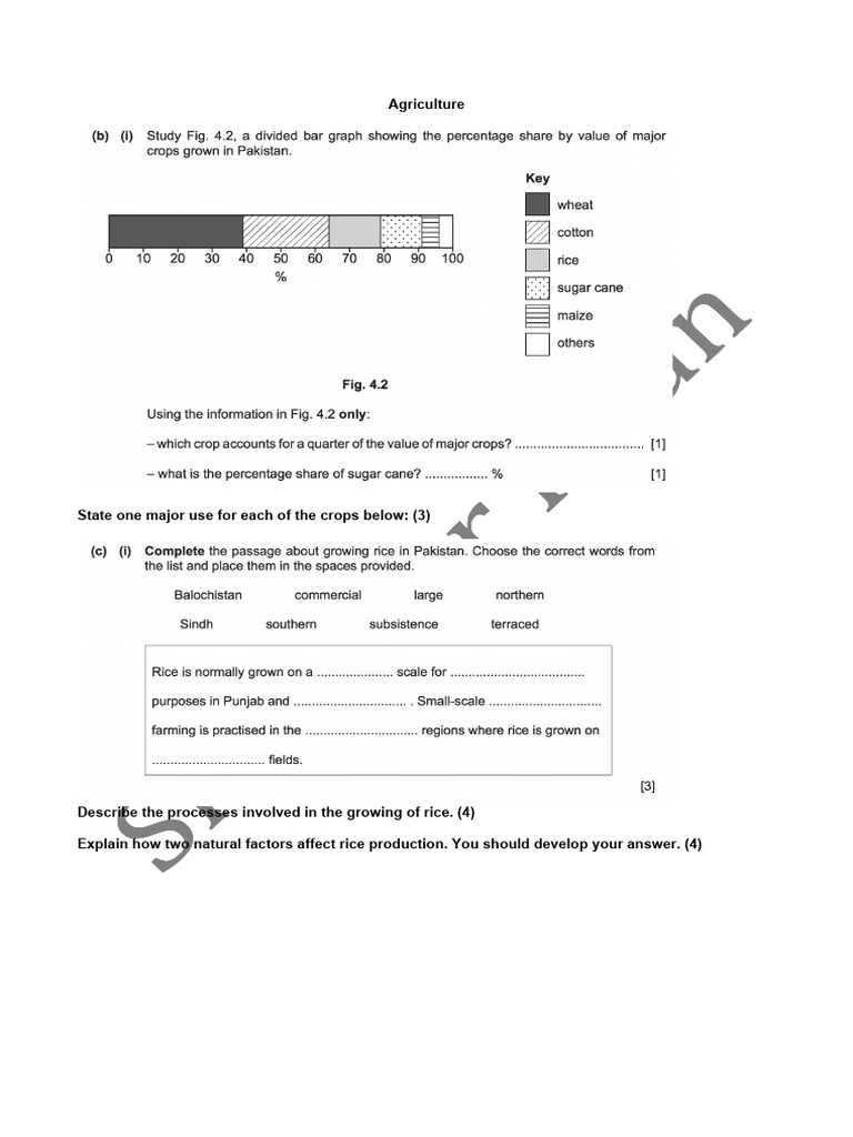 Agriculture Questions and Answers | PDF