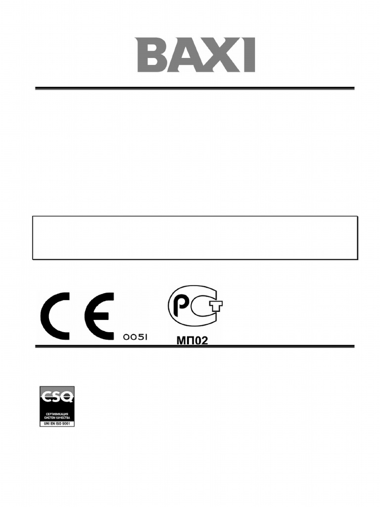 BAXI Gas Boiler Installation Guide | PDF | Water Heating | Boiler