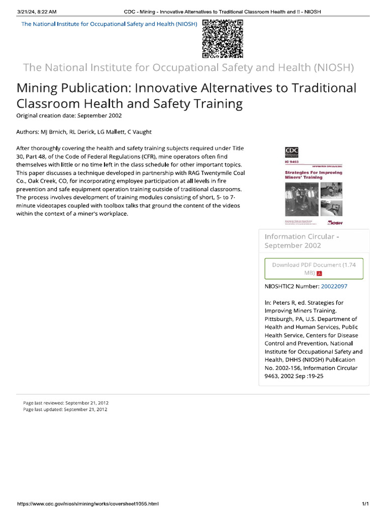 Alternative Training | PDF