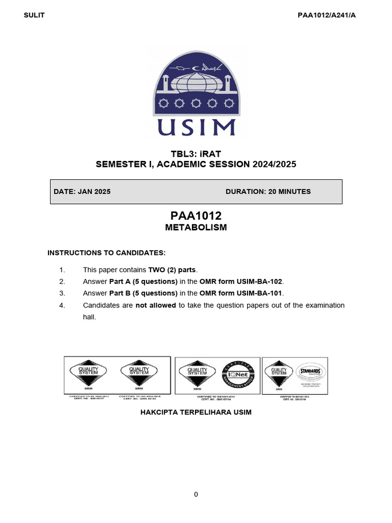 TBL 3_Nitrogen iRAT_Final version_student copy | PDF | Metabolism | Alanine