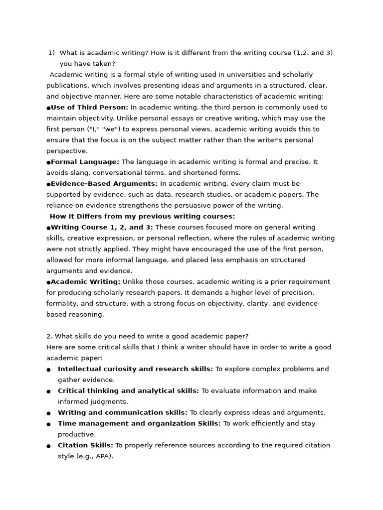 What Is Academic Writing | PDF | Writing | Citation