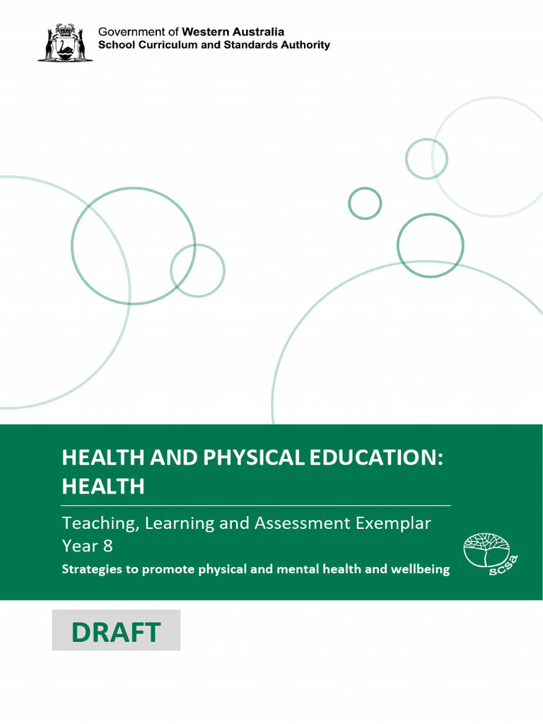 Health and Physical Education Health Education Year 8 Teaching Learning ...