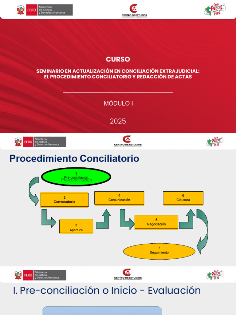 Seminario sobre Conciliación Extrajudicial | PDF | Mandato | Justicia