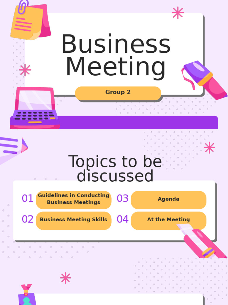 Business Meeting Guidelines and Skills | PDF | Committee | Agenda (Meeting)