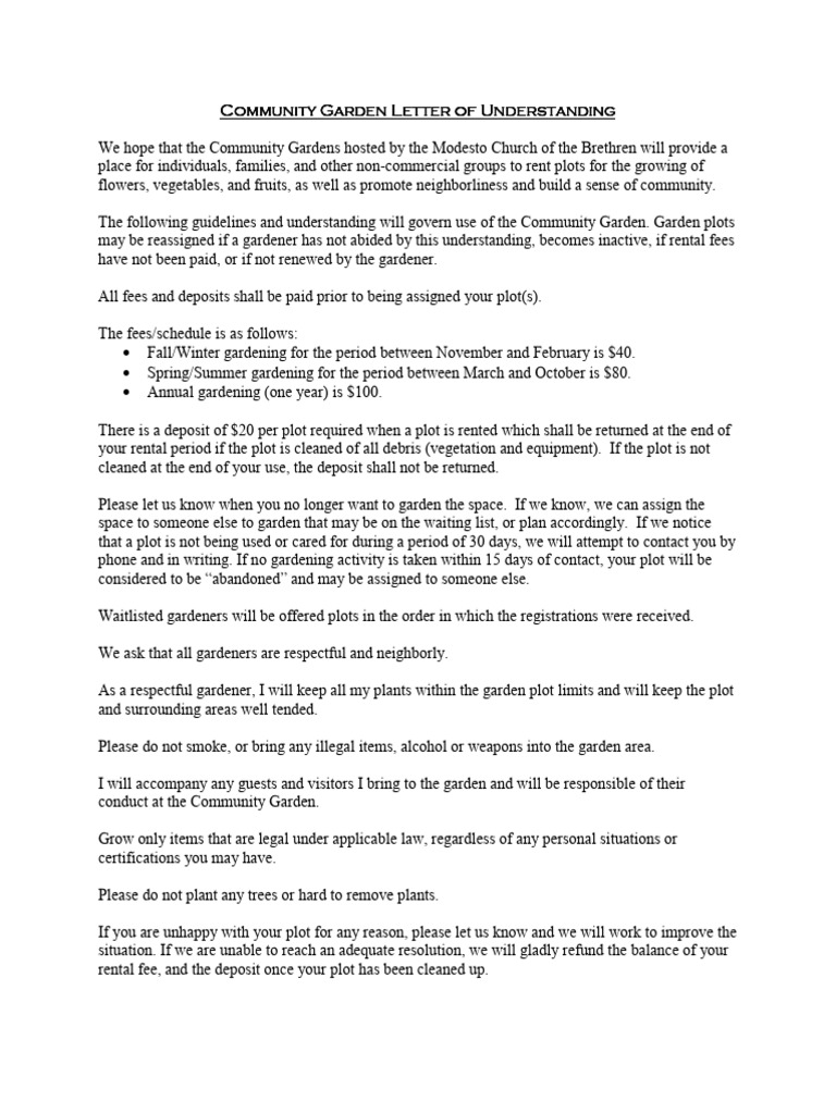Community Garden Rules PDF | PDF | Pesticide | Agriculture