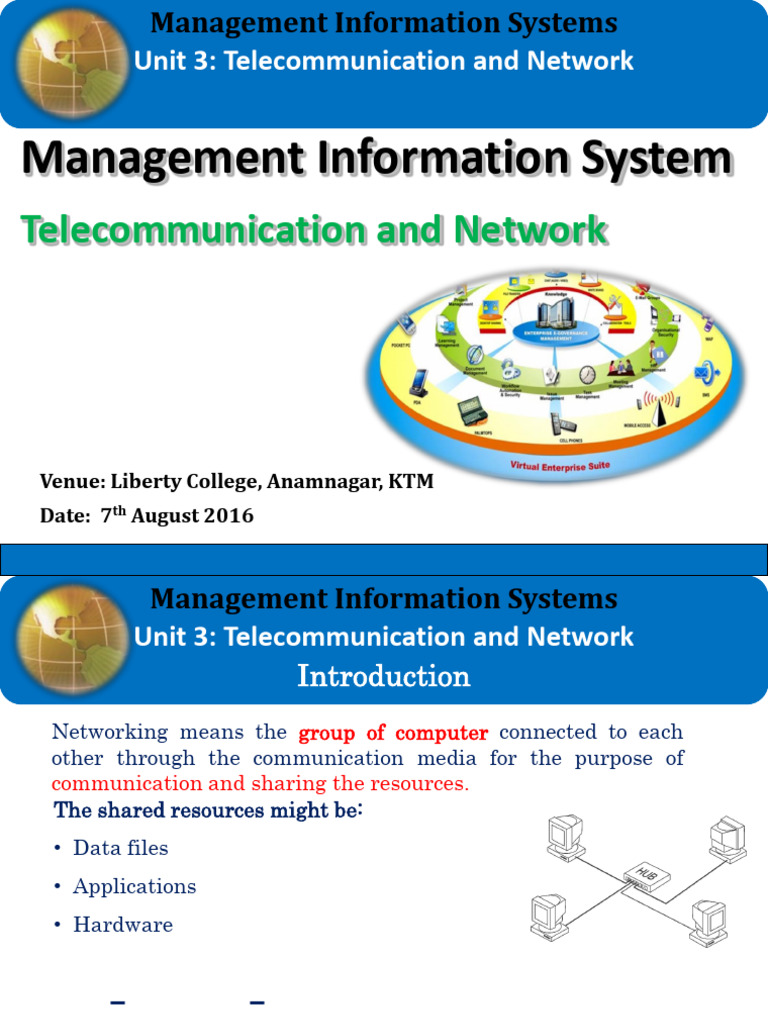 Telecommunication and Network Overview | PDF | Computer Network ...