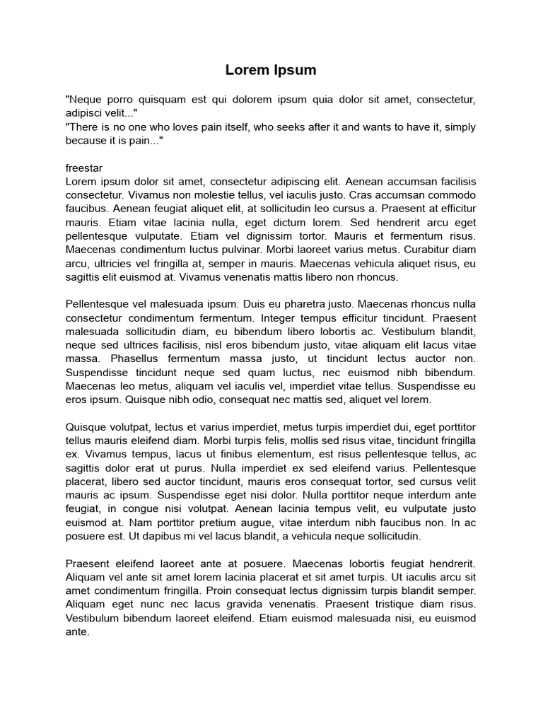 Lorem Ipsum 10 Paragraph | PDF