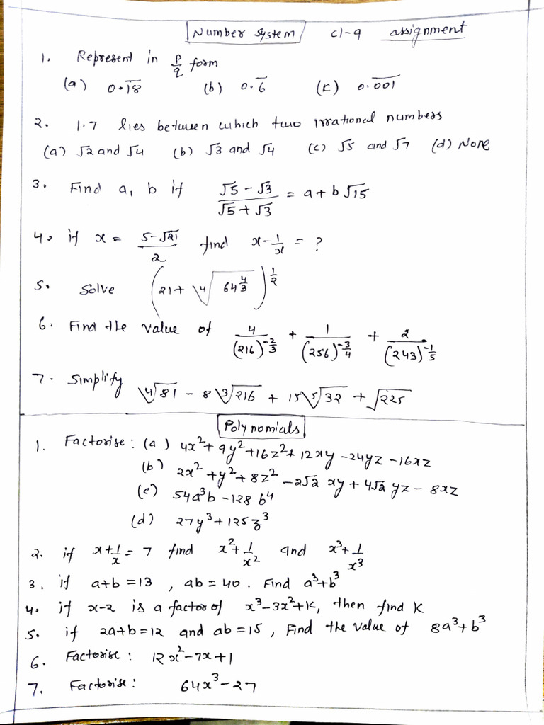 Revision Sheet 2 | PDF